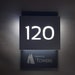 Illuminated LED Custom Indoor Logo Engraved Door Number Sign, for ...