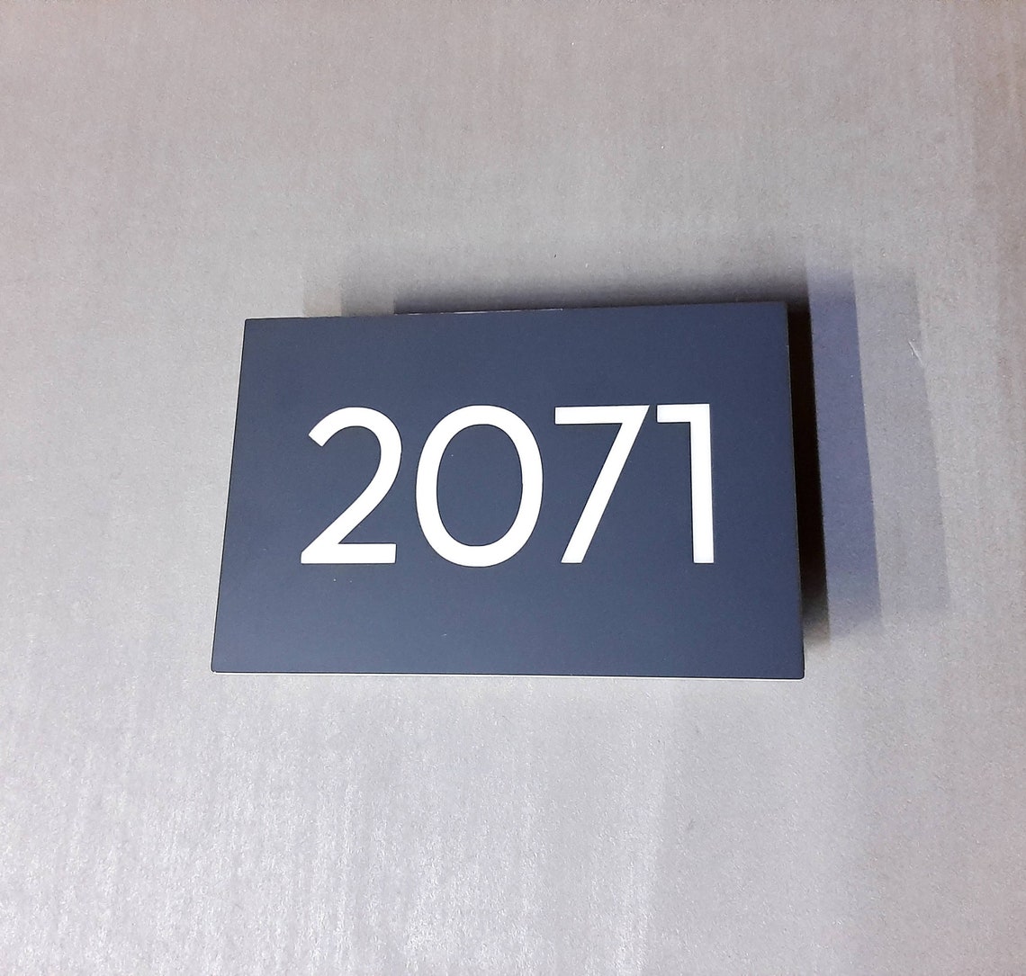 Illuminated LED Custom Door Number Sign 7 X 4.7 - Etsy Canada