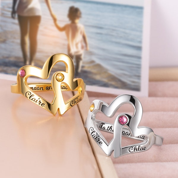 Mother Daughter Rings Personalized - Etsy