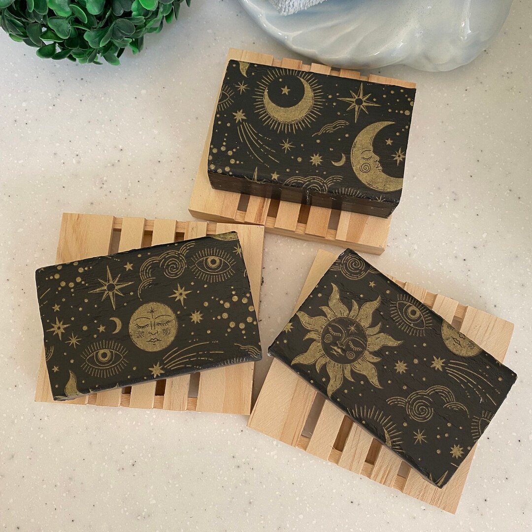 Celestial Sun/moon Face All Seeing Eye Decorative Soap Bar - Etsy