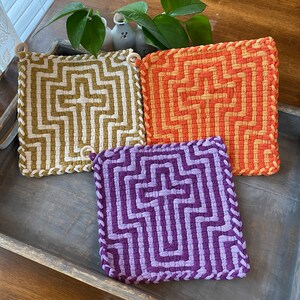 Easter Handwoven Cotton Trivet: 100% Cotton Loops Woven Into a ...