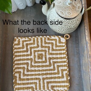 Easter Handwoven Cotton Trivet: 100% Cotton Loops Woven Into a ...