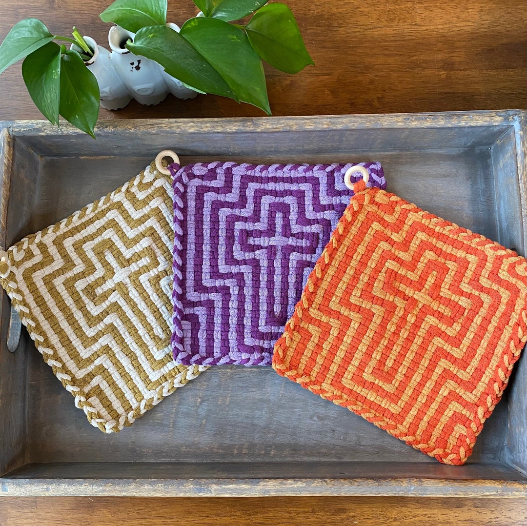 Easter Handwoven Cotton Trivet: 100% Cotton Loops Woven Into a ...