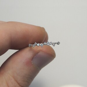 Cluster Diamond Band, Multi Diamond Ring, 14K Cluster Band, Dainty ...