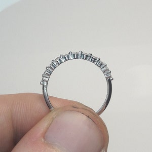 Graduated Diamond Ring Graduated Ring Distance Diamond Band - Etsy