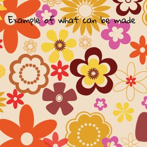 Groovy Retro Flower Stamps for Procreate, Digital Brush Set, Retro 60s ...