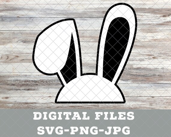 Easter Bunny SVG Bunny Ears SVG PNG Jpg Files for Cricut - Etsy
