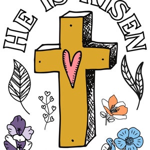 Easter Coloring Pages | Set of 5 Printable | Easter Activity, Christian ...