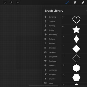 Procreate Basic Shapes, Geometric Shapes, Procreate Brushes, iPad ...