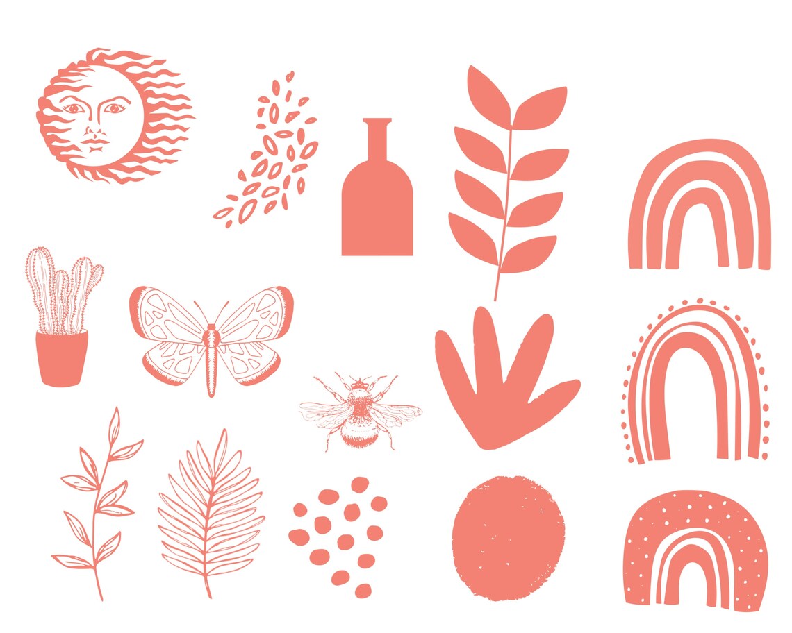 Boho Procreate Stamp Brushes Contemporary Geometric Procreate | Etsy