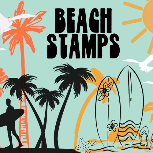 Procreate Beach Stamp Brushes Set / Stamp Pack/ Beach Stamps/ - Etsy