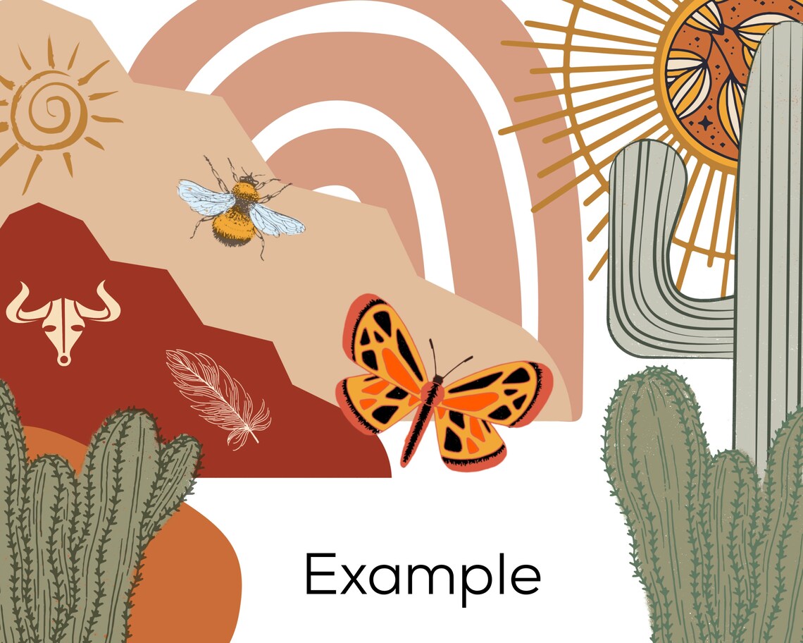 Boho Procreate Stamp Brushes Contemporary Geometric Procreate | Etsy