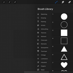Procreate Basic Shapes, Geometric Shapes, Procreate Brushes, iPad ...