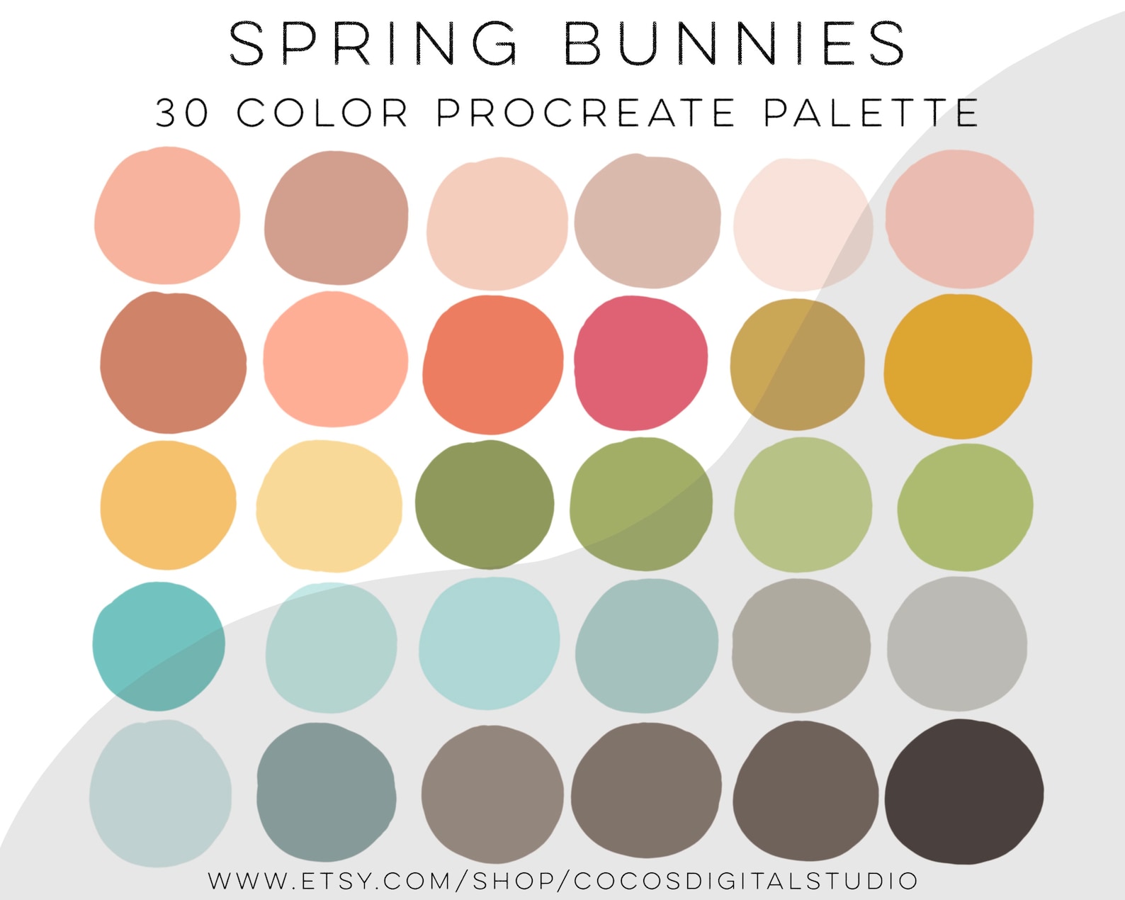 Spring Bunnies Procreate Color Palette - Etsy