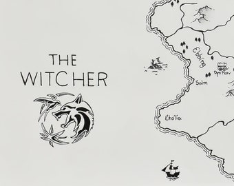 Hand Drawn THEDAS Map - Etsy