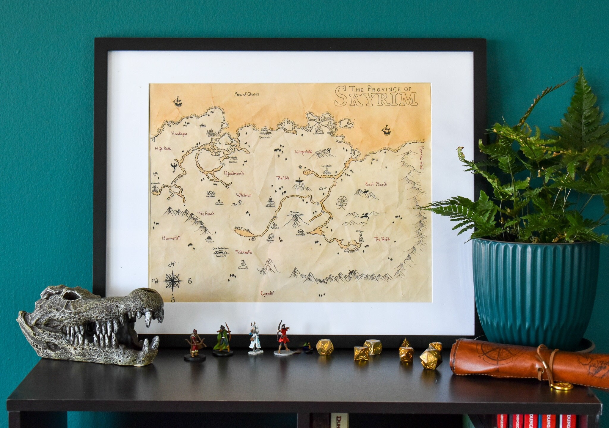 Hand Drawn Dragon Age Map of THEDAS TTRPG Prop Nerdy Gift for DM ...