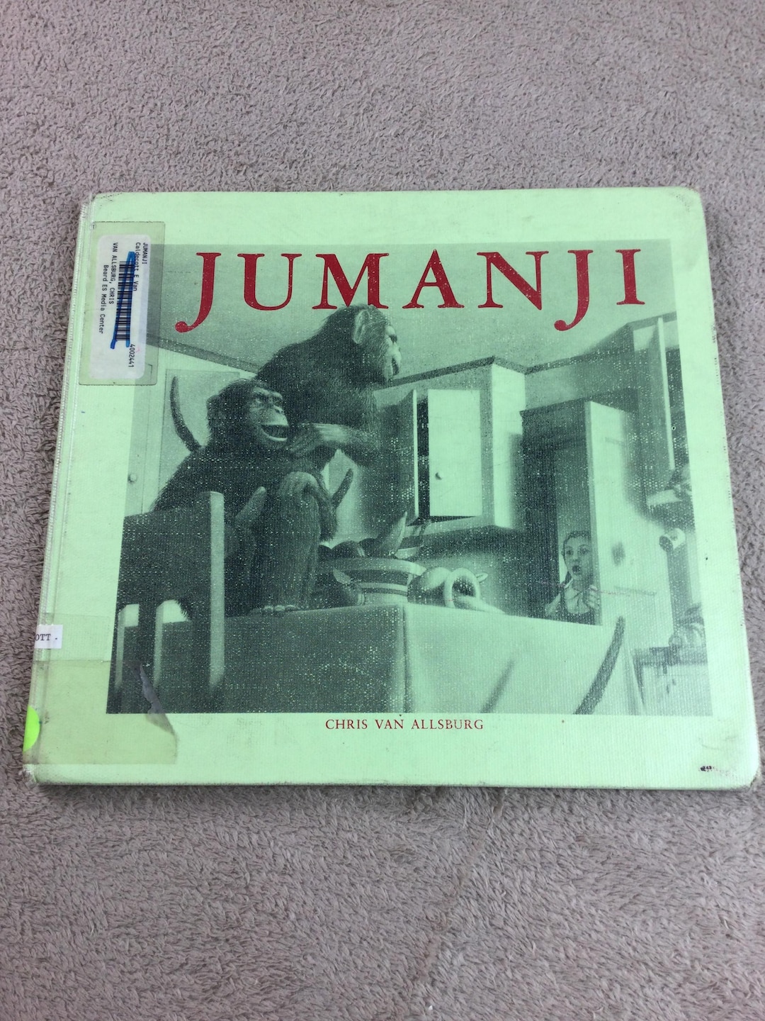 Jumanji by Chris Van Allsburg Vintage Childrens Book 1981 Ex Library HB ...