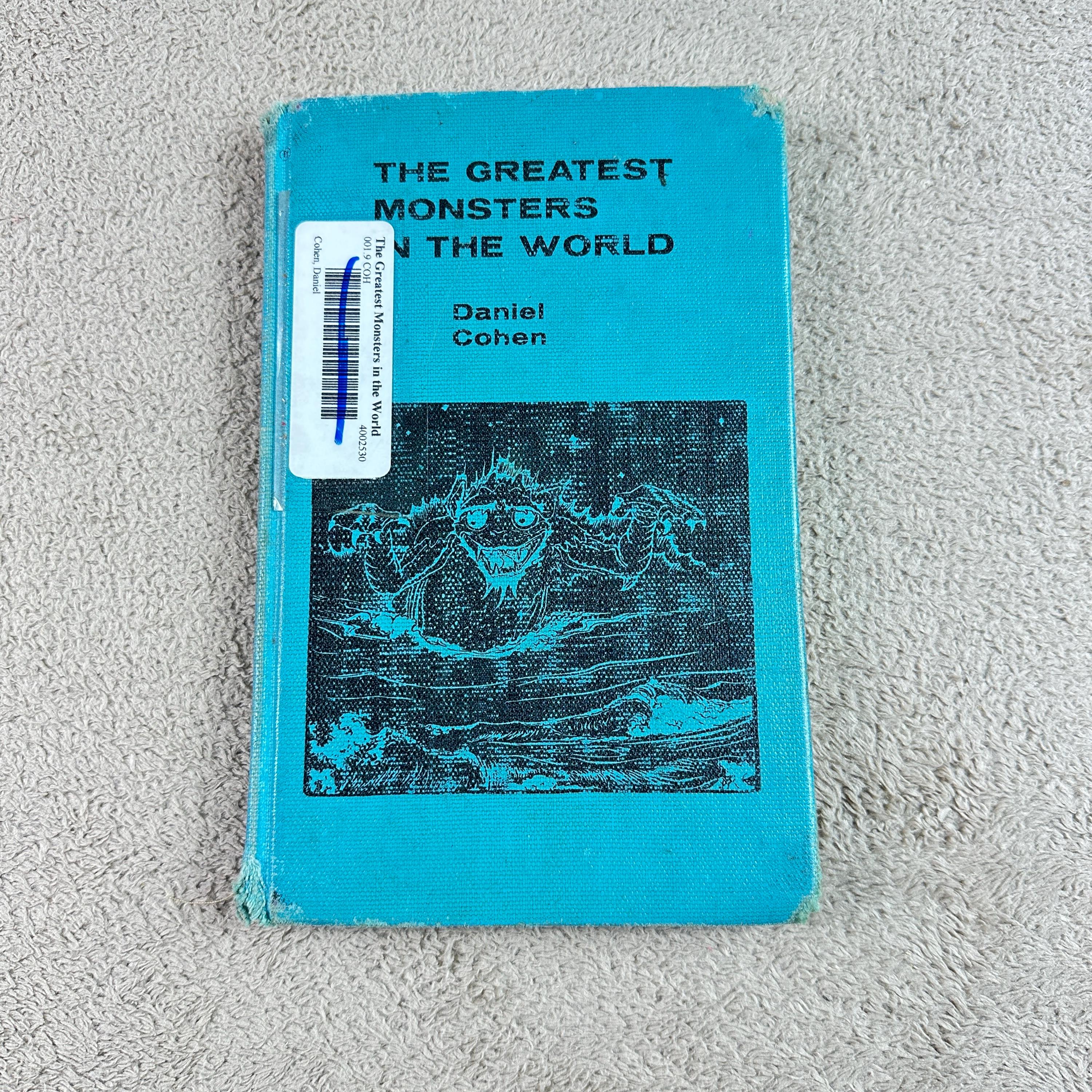 The Greatest Monsters in the World by Daniel Cohen, Vintage 1975 ...