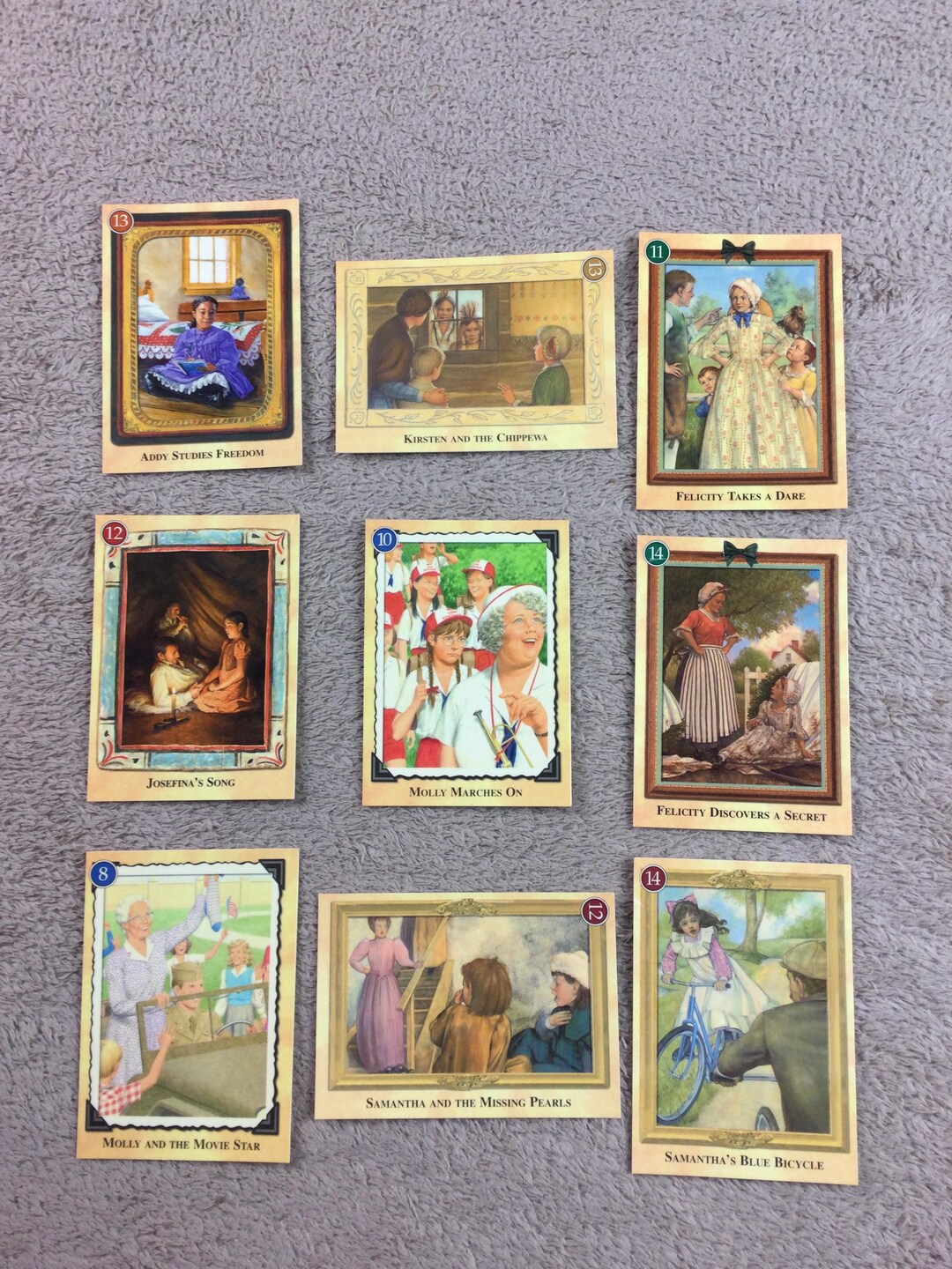Vintage American Girl 2002 Trading Cards, Trading Cards, Mixed Lot of 9 ...