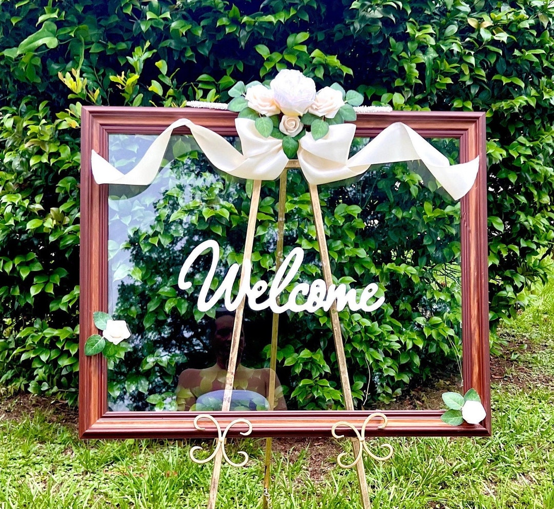 Elegant Vintage Welcome Sign, Customizable, Wedding, Bridal Shower ...