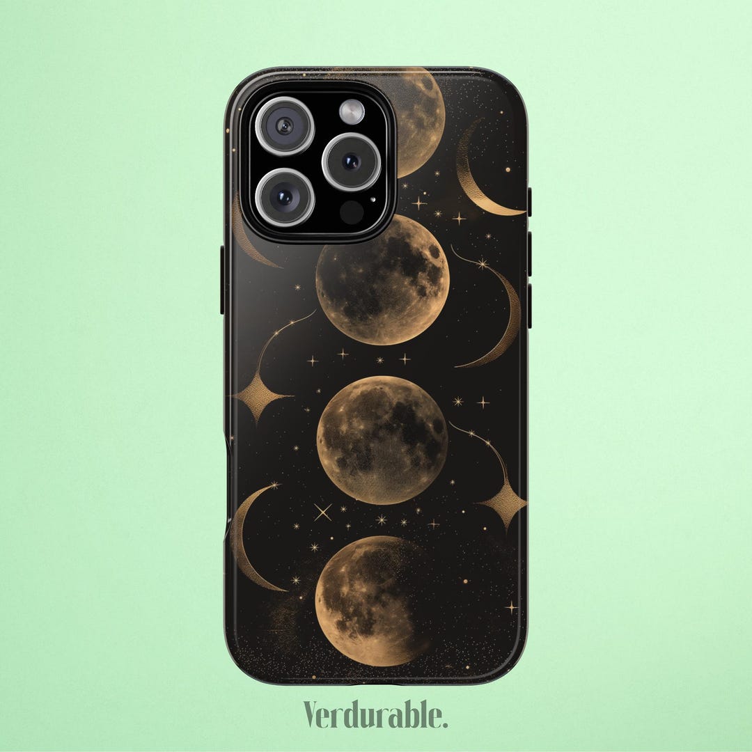 Celestial Moonphase - Moon Case, iPhone 16, 15, 14, 13, 12, 11, X, Pro ...