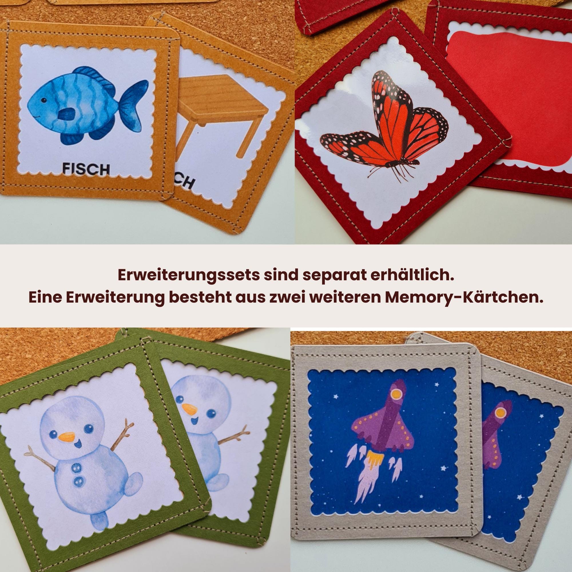 Interchangeable Memory Game Gray | DIY Photo Memory Game Customizable ...