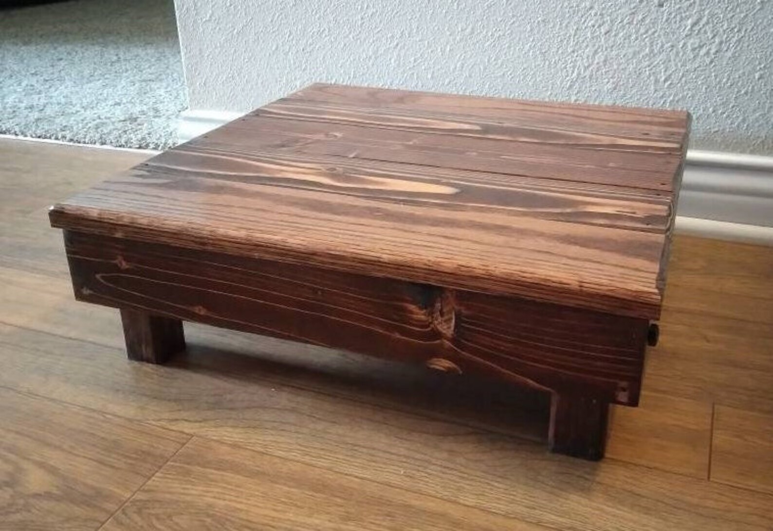 Large Square Foot Stool, Laundry Room, Bedroom Step Stool, Kneeling ...