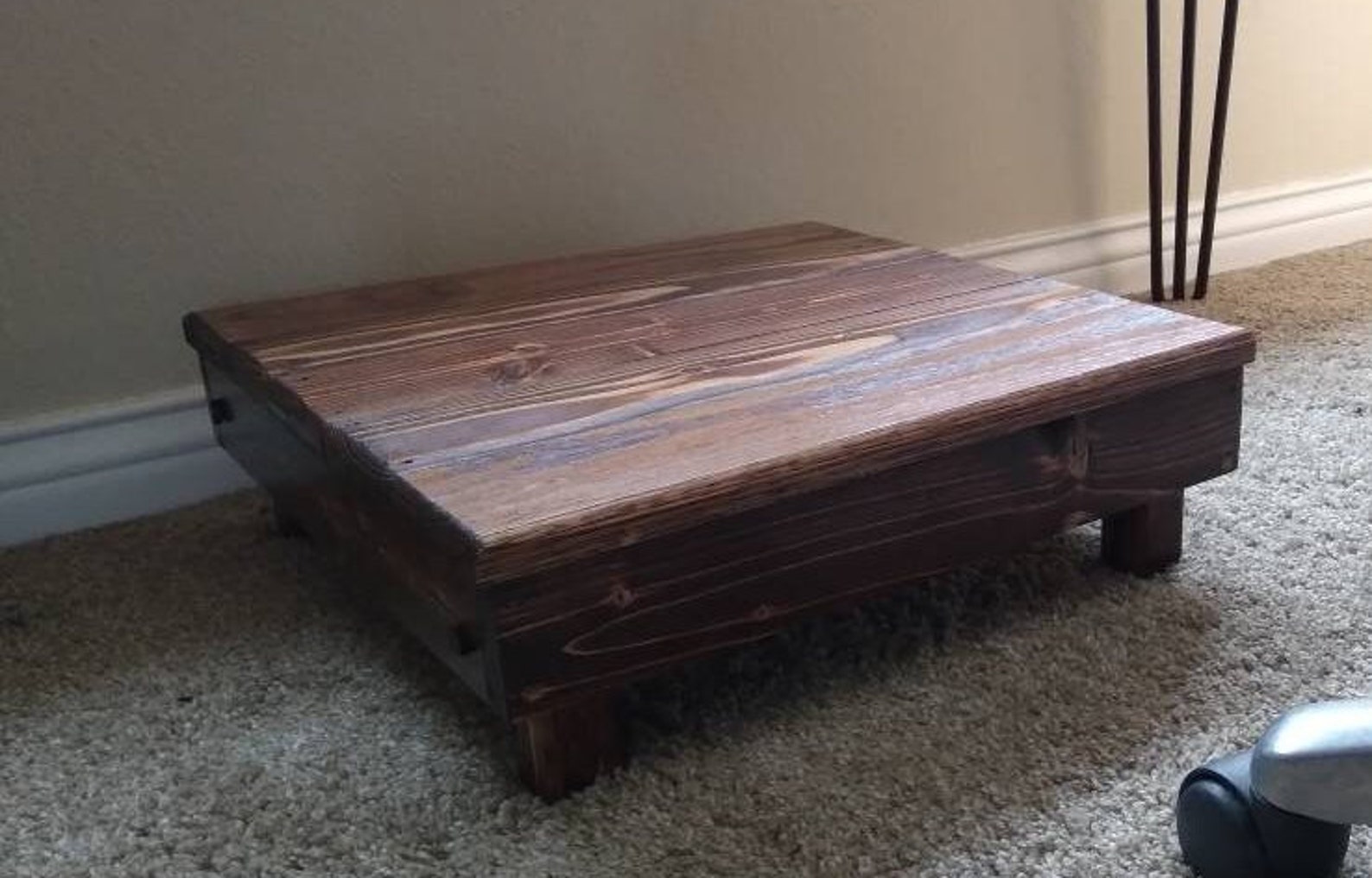 Large Square Foot Stool, Laundry Room, Bedroom Step Stool, Kneeling ...