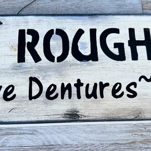 Rough Road Remove Dentures Tighten Bra Strap Wood Sign Wall Hanging - Etsy