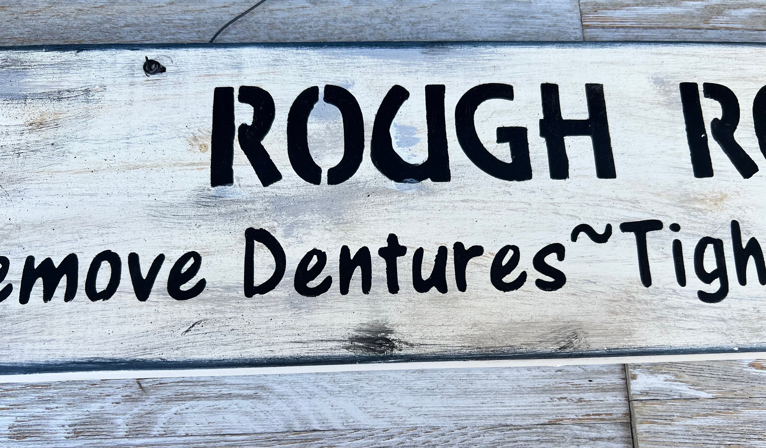 Rough Road Remove Dentures Tighten Bra Strap Wood Sign Wall Hanging - Etsy
