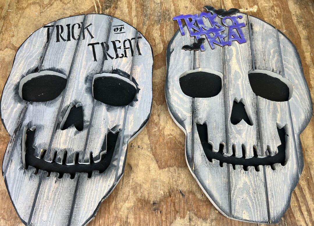 Skull Signs/wall Hanging in Your Choice of 4 Different Sayings - Etsy