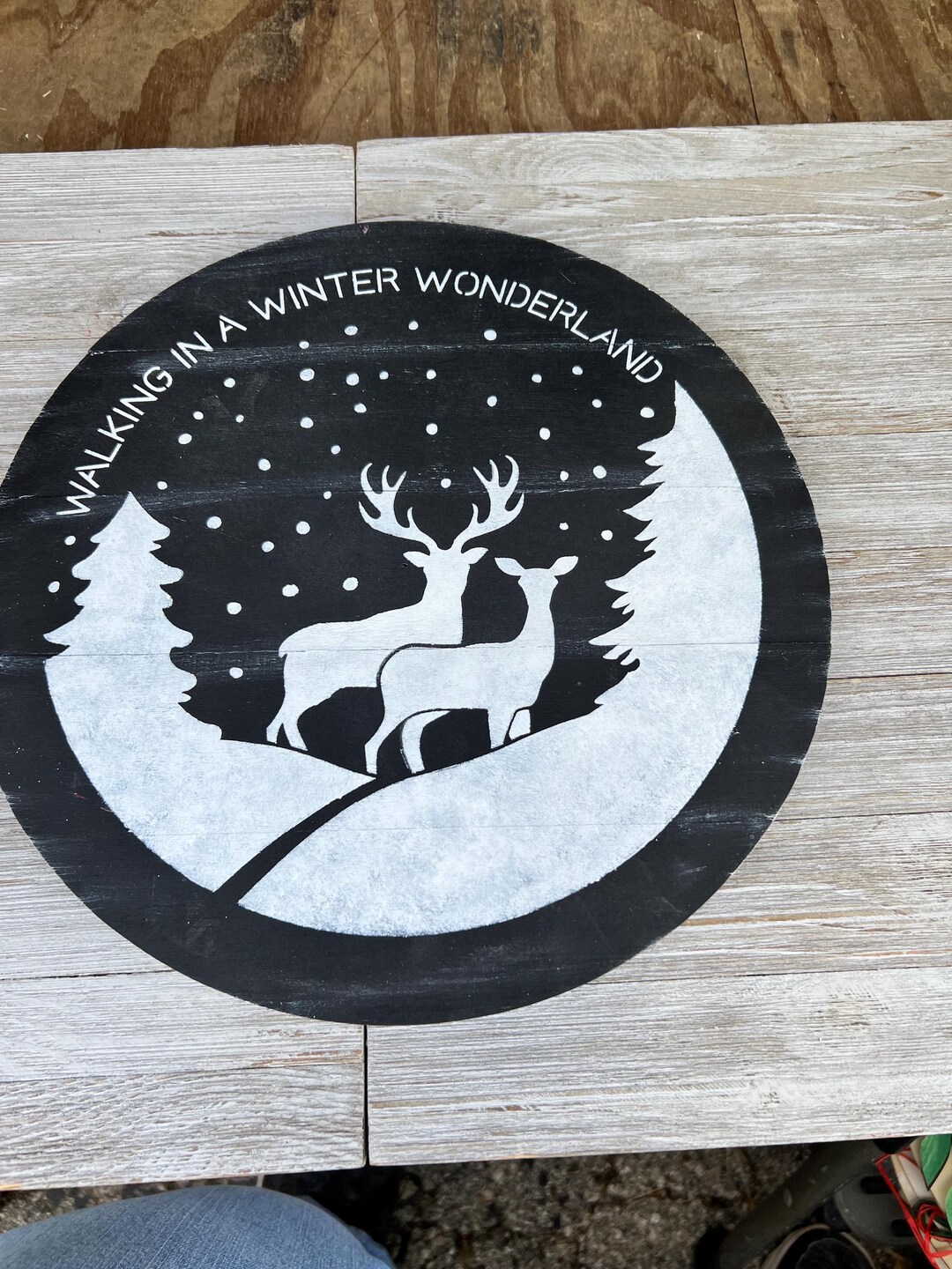 Walking in A Winter Wonderland Wood Sign 12” X 12” - Etsy