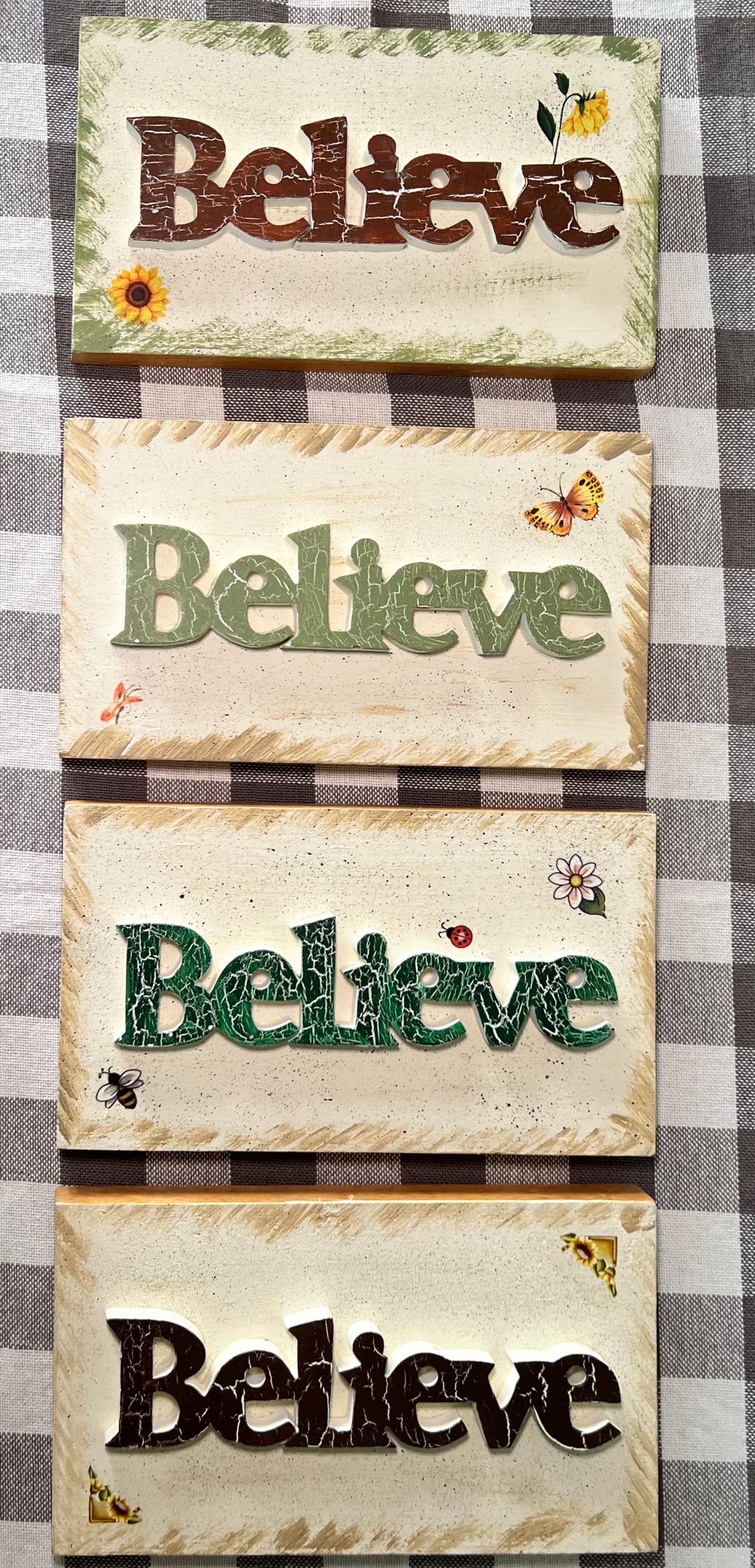 Believe Wood Sign Your Choice of Colors - Etsy