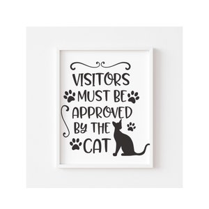 Wall Art Cat Quotes Prints Cat Lovers Cats Home Decor Prints Digital ...