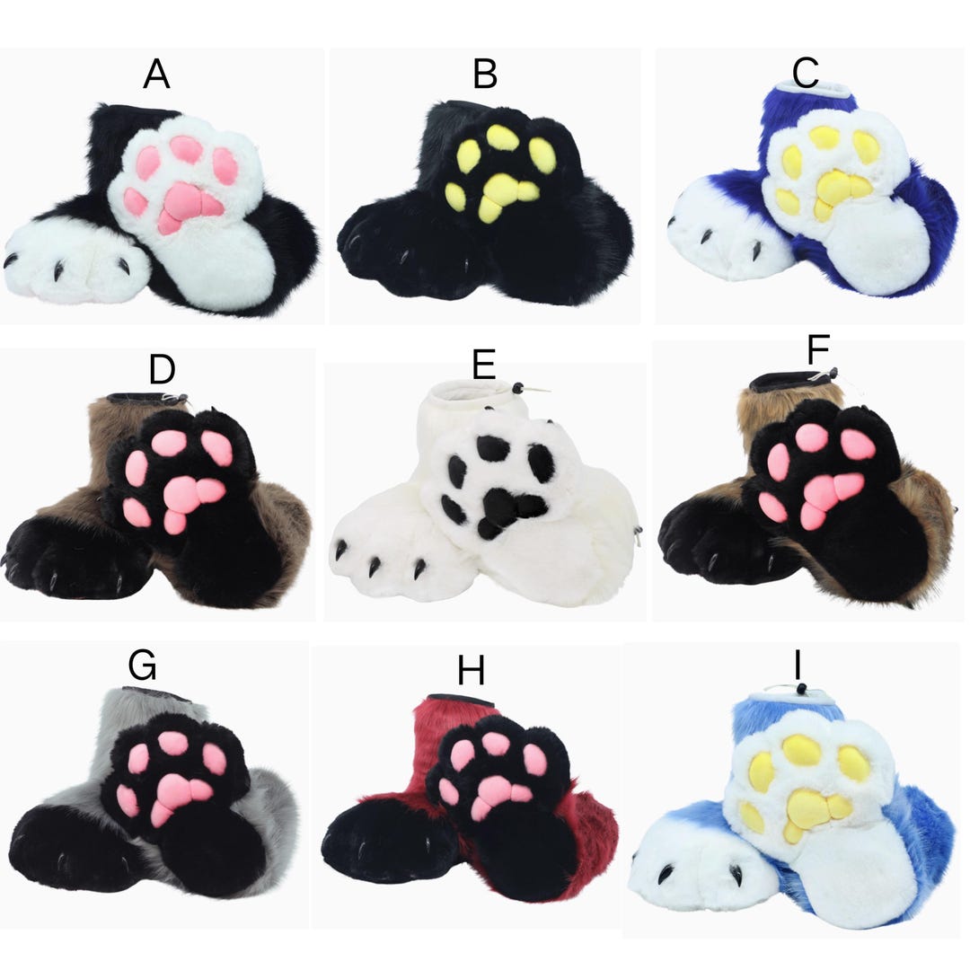 Indoor Outdoor Plush Animal Feet Kigurumi Accessories Fursuit ...