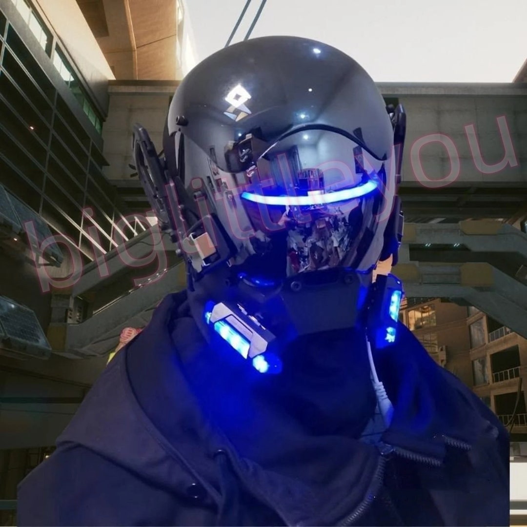 Cyberpunk 2077 Dj Mask Cyberpunk Steampunk Mask Gothic 3D Mask Cosplay ...