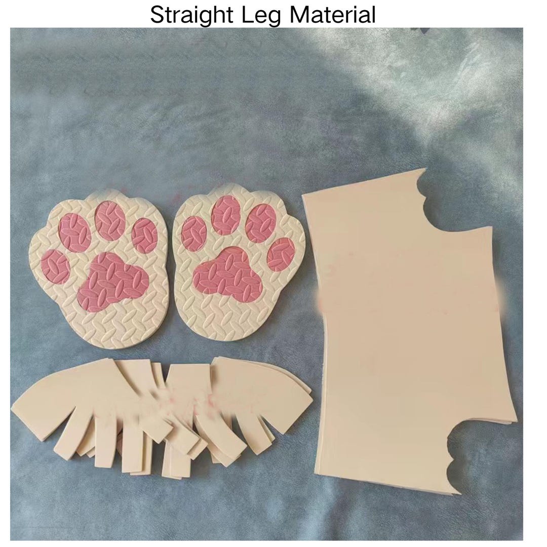 Furry Fursuit Animal Foot Material Package Animal Foot Claw Sole A Pair ...