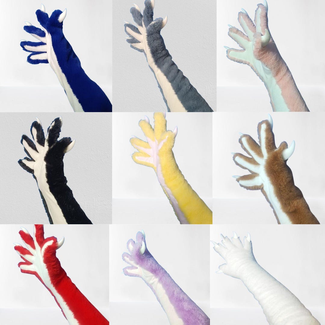 Kigurumi Accessories Kig Fursuit Cosplay Furry Paws, Gloves Paws ...
