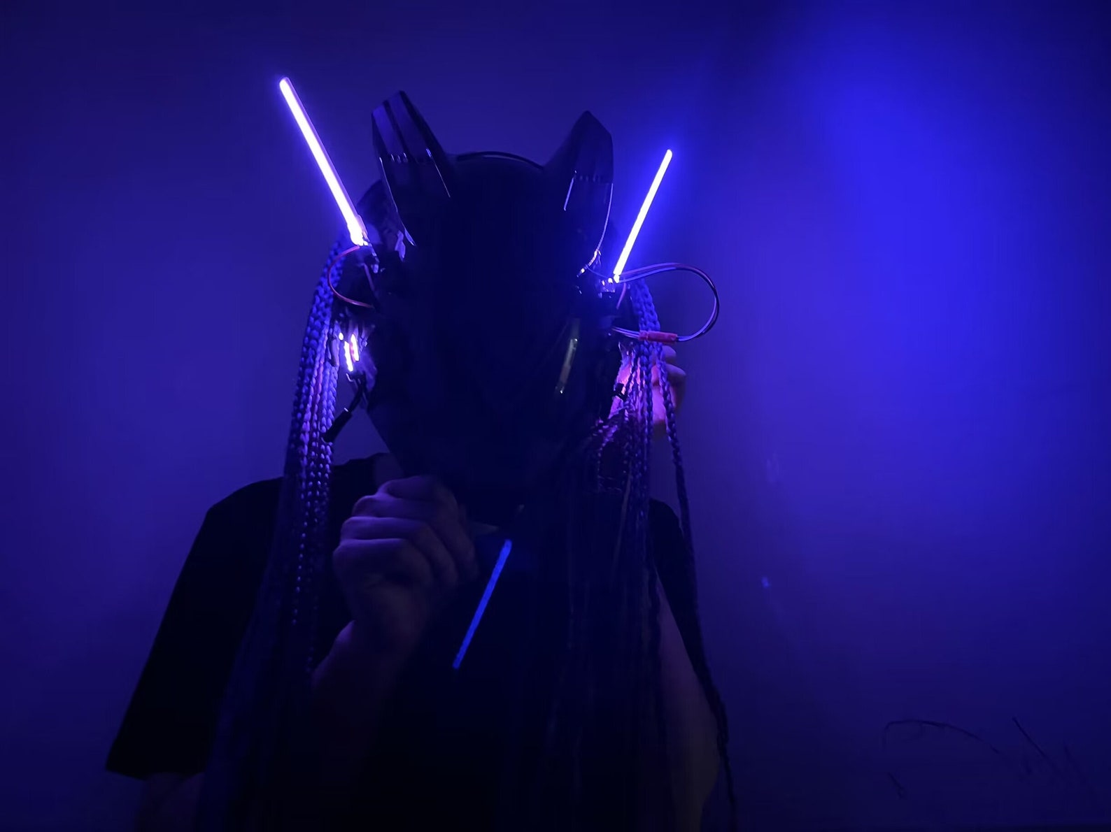 Cyberpunk 2077cyberpunkart Cosplay Mask Masquerade Mask Futuristic Mask ...