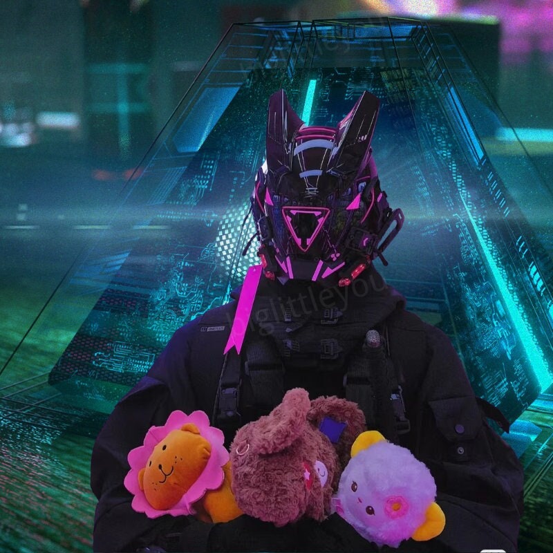 Cyberpunk Mask Samurai Helmet Tactical Helmet Cyberpunk - Etsy