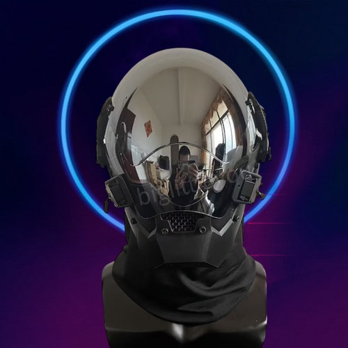 Cyberpunk 2077 Tactical Helmet Samurai Mask Photography Street - Etsy