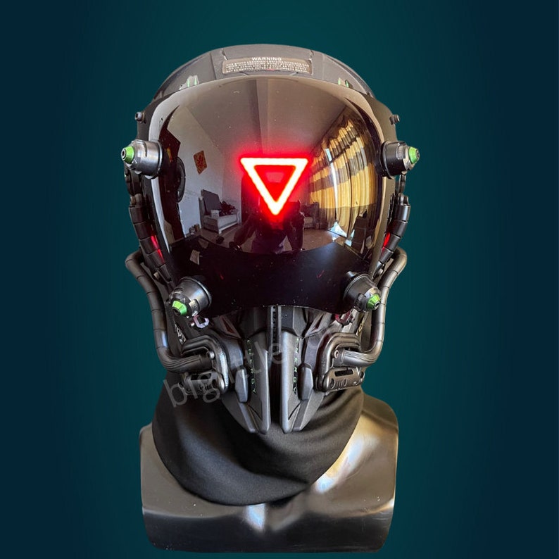 Cyberpunk 2077 Tactical Helmet Samurai Mask Photography Street - Etsy