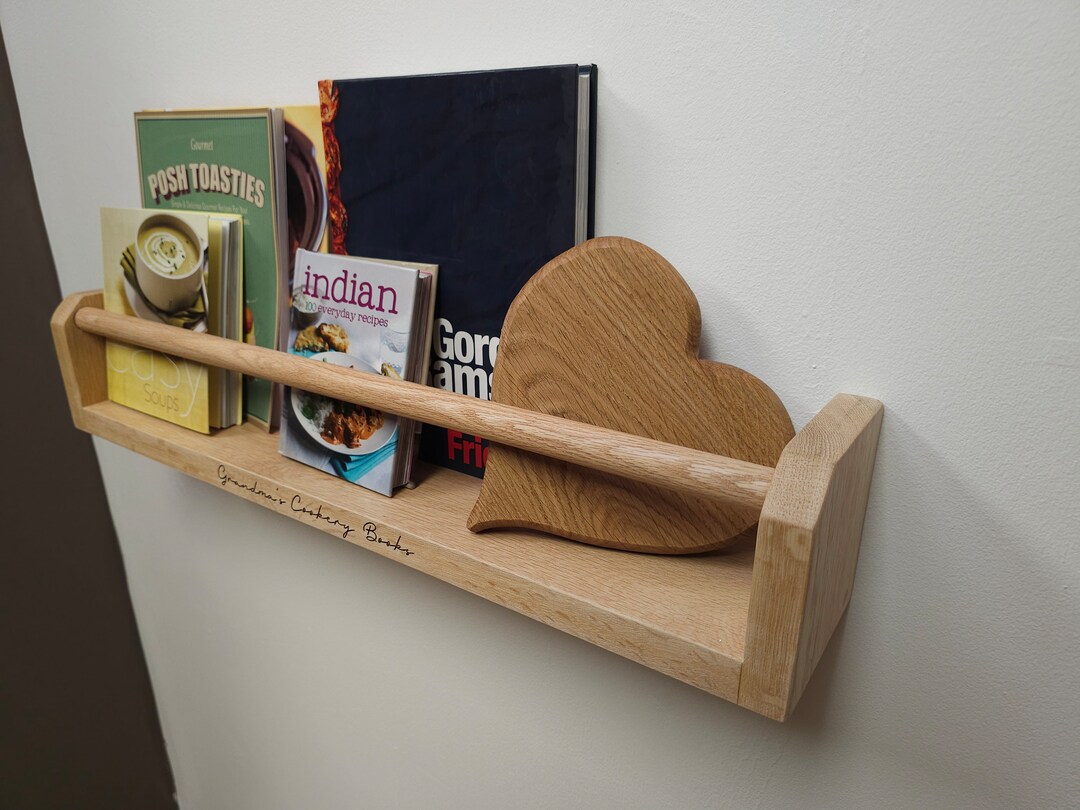 Custom Engraved Oak Book Shelf Chorley Oak - Etsy