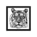 Tiger Drawing Framed Stippling Art Prints, Pen Ink Drawing Print, Hand ...
