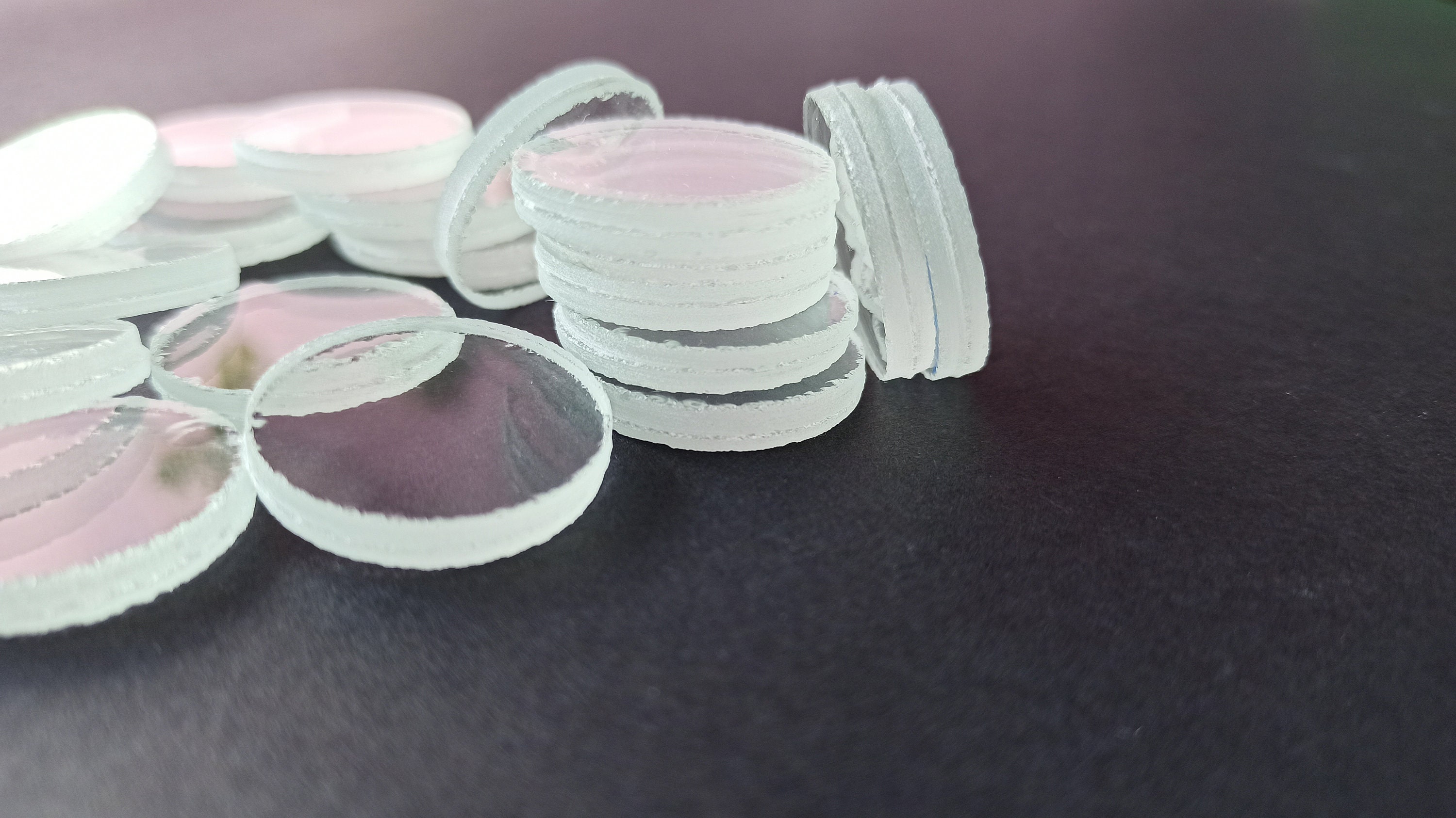 Clear Glass Circles for Craft. Transparent Glass Cover. Set of 40 ...