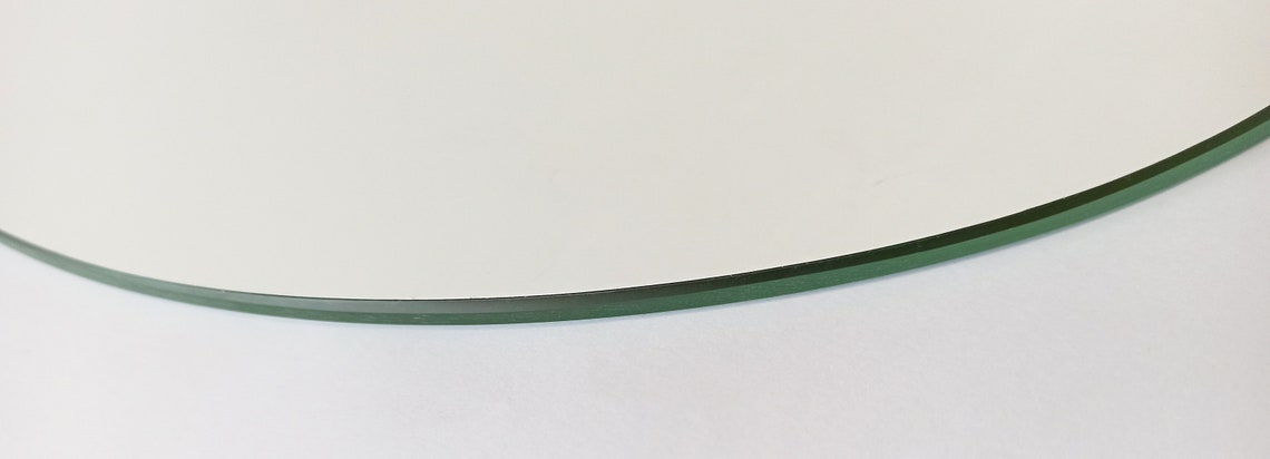 Oval glass mirror Ellipse wall mirror Mirror with oval shape. | Etsy