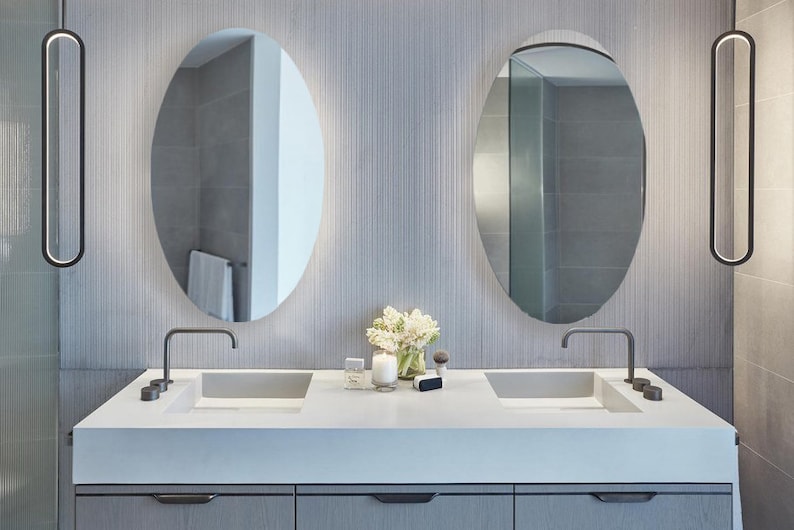 Oval Glass Mirror Ellipse Wall Mirror Mirror With Oval Shape - Etsy