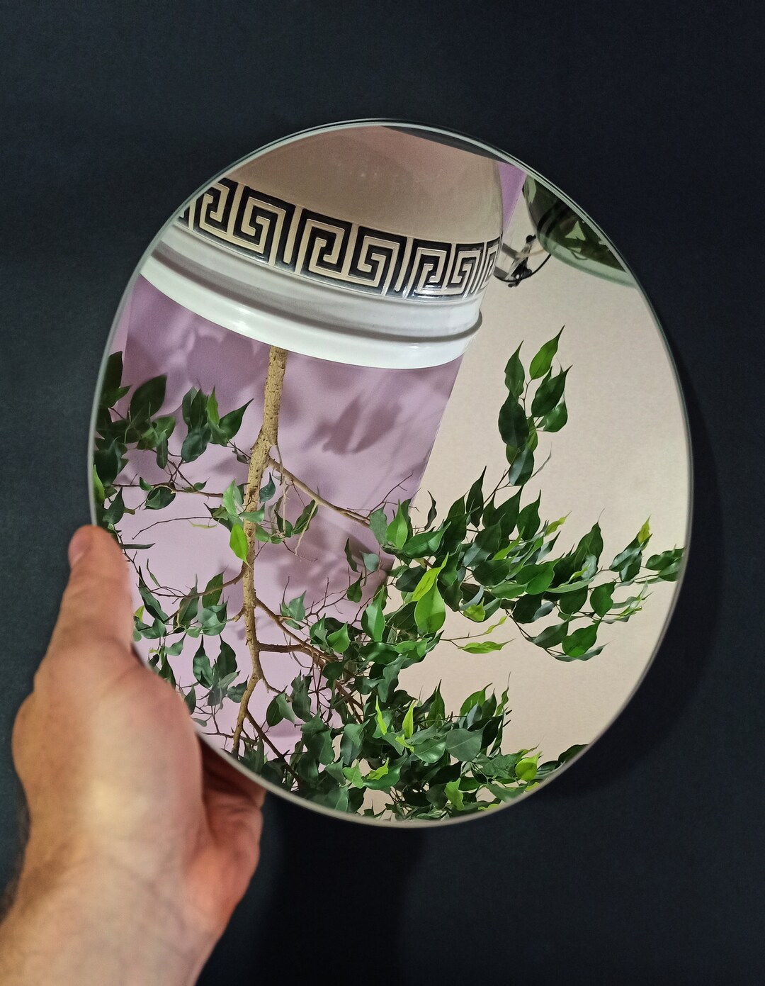 Oval Glass Mirror Ellipse Wall Mirror Mirror With Oval Shape - Etsy