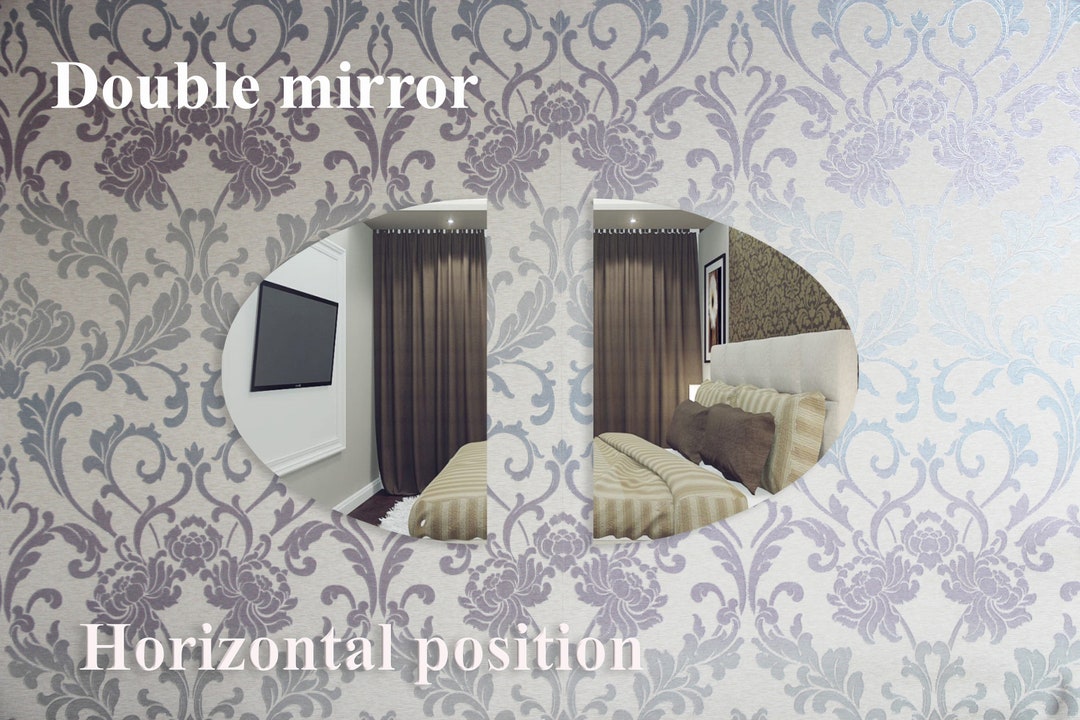Decorative Mirror Arch Mirror Arcuate Double Mirror Wall Mounted Mirror ...