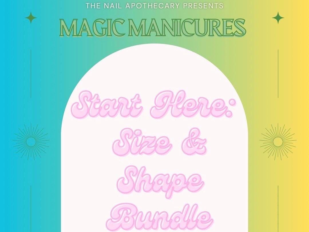 Introduction Bundle | Press-on Nail Sizing & Shape Kit | Find Your Perfect Fit | Shape Selector ...